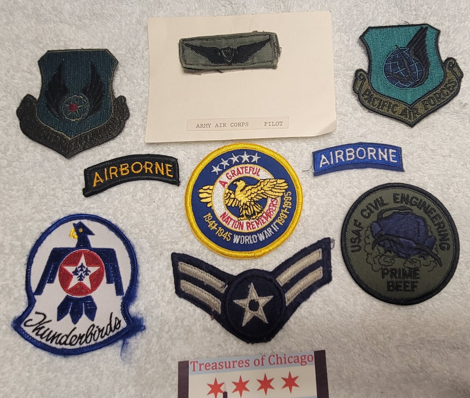 Vintage US Air Force Patch Lot of 9 Army Air Corps Pilot Wings USAF | eBay