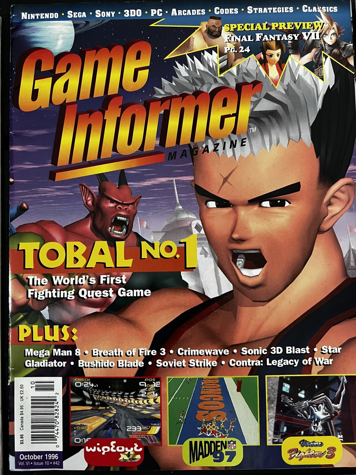 Vintage Game Informer Magazine 1996 October issue 10#42 Final Fantasy 7 ...