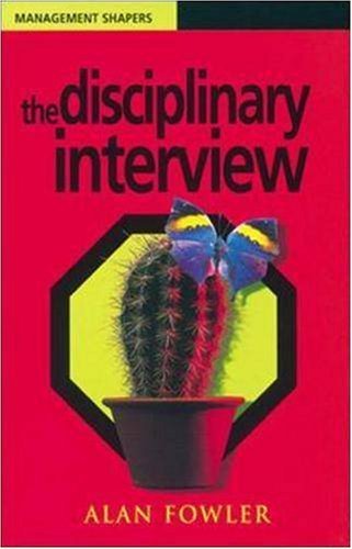 The Disciplinary Interview (Management Shapers) By Alan Fowler | eBay