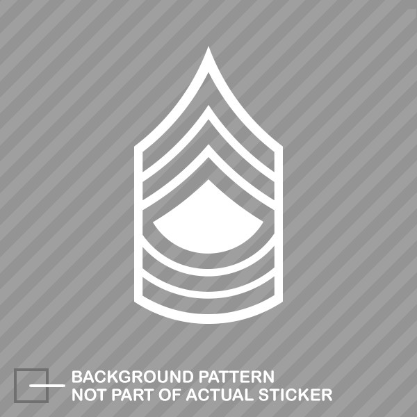 E-8 Master Sergeant Rank Sticker Decal Vinyl MSG OR-8 E8 US Army | eBay