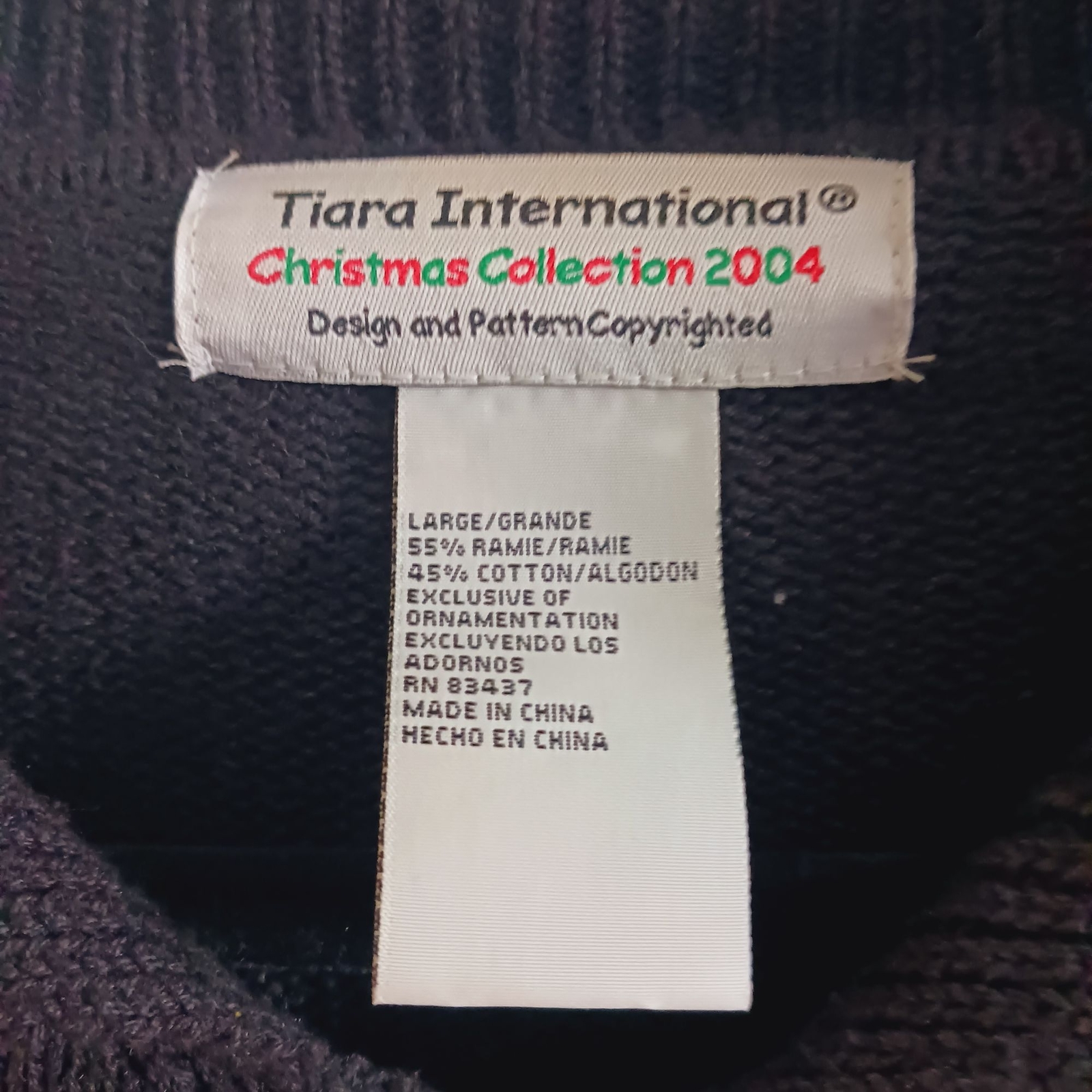 Tiara International 2004 sweater, multicolored, siz… - Gem