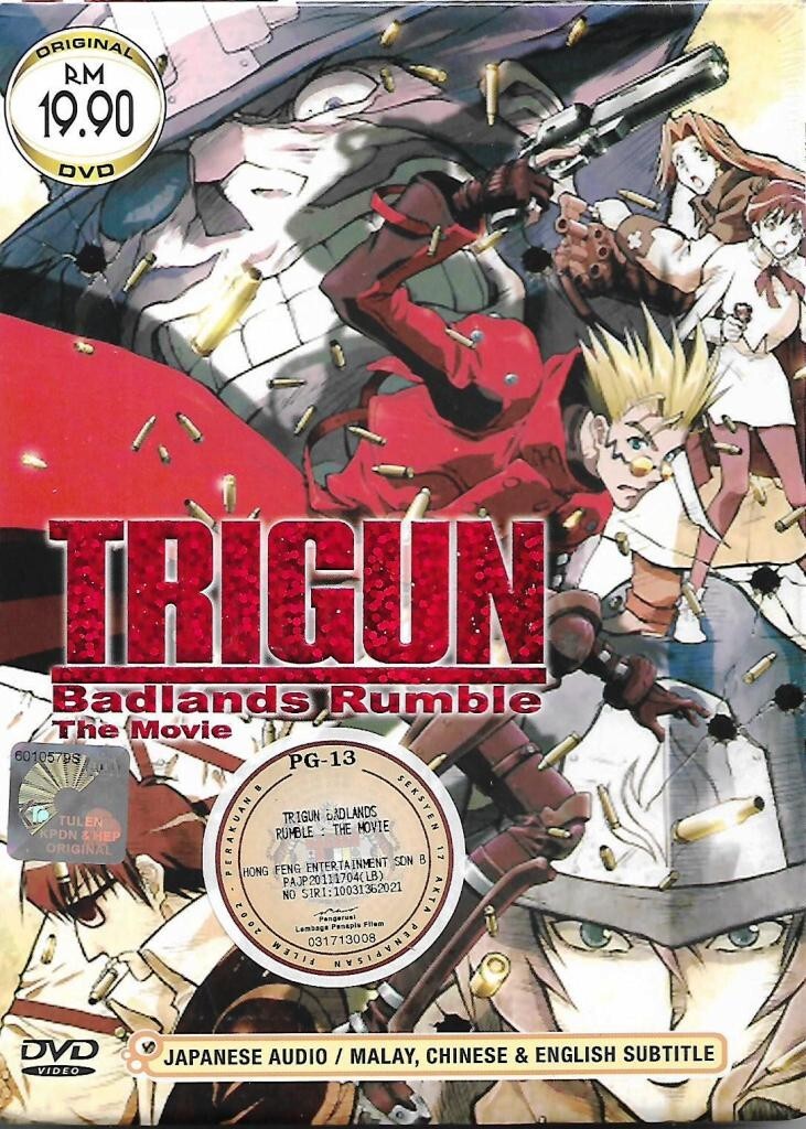 Trigun Badlands Rumble Japanese Anime Movie DVD English Sub Region All ...