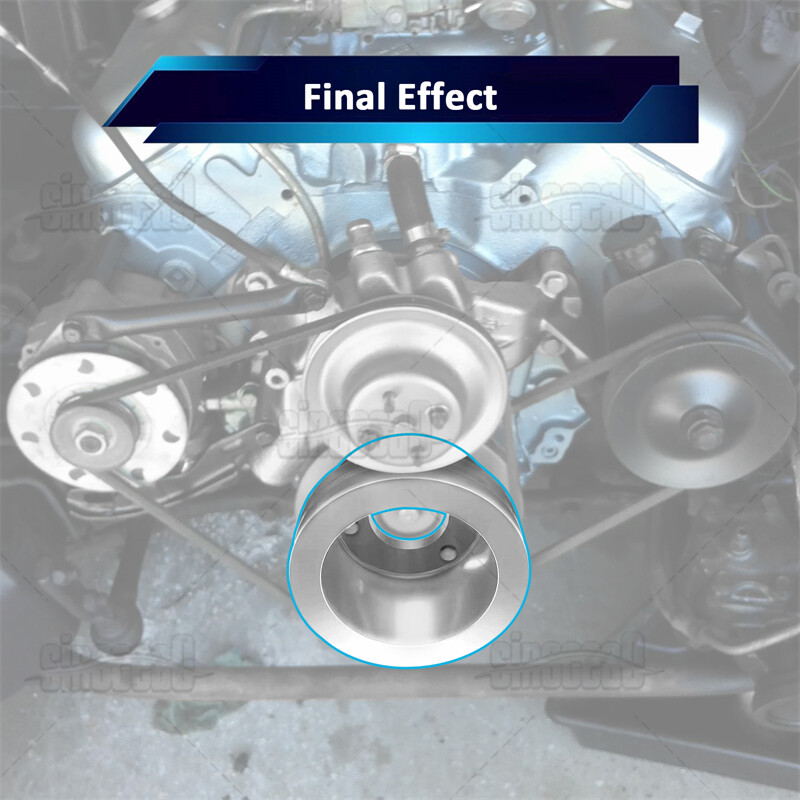 Billet For Big Block Chevy Crankshaft Pulley 2 Groove 396 427 454 LWP ...