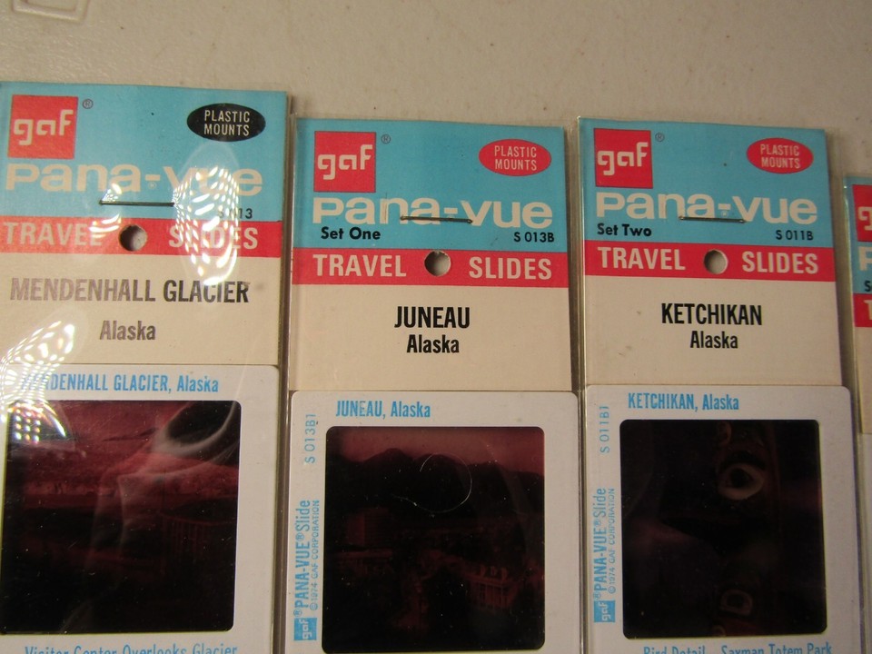 Alaska MT McKinley, Ketchikan, Menden Hall Glacier Juneau 35 GAF Pana ...