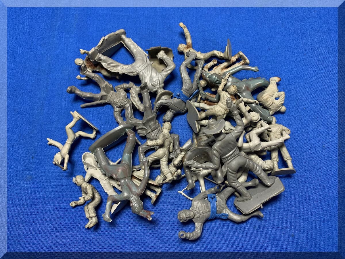 VINTAGE 1950s 1960s MARX MPC TOY FIGURE LOT TOM CORBETT REX MARS SPACE ...