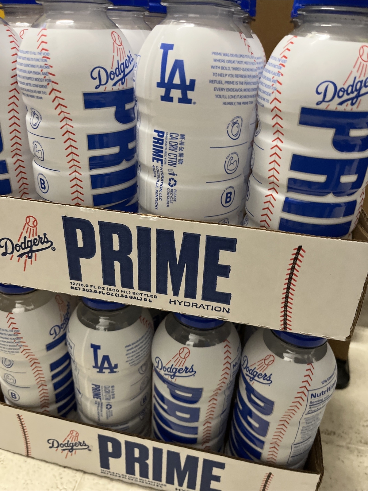 Prime Dodgers Hydration 12 pack Early Access Rare | eBay