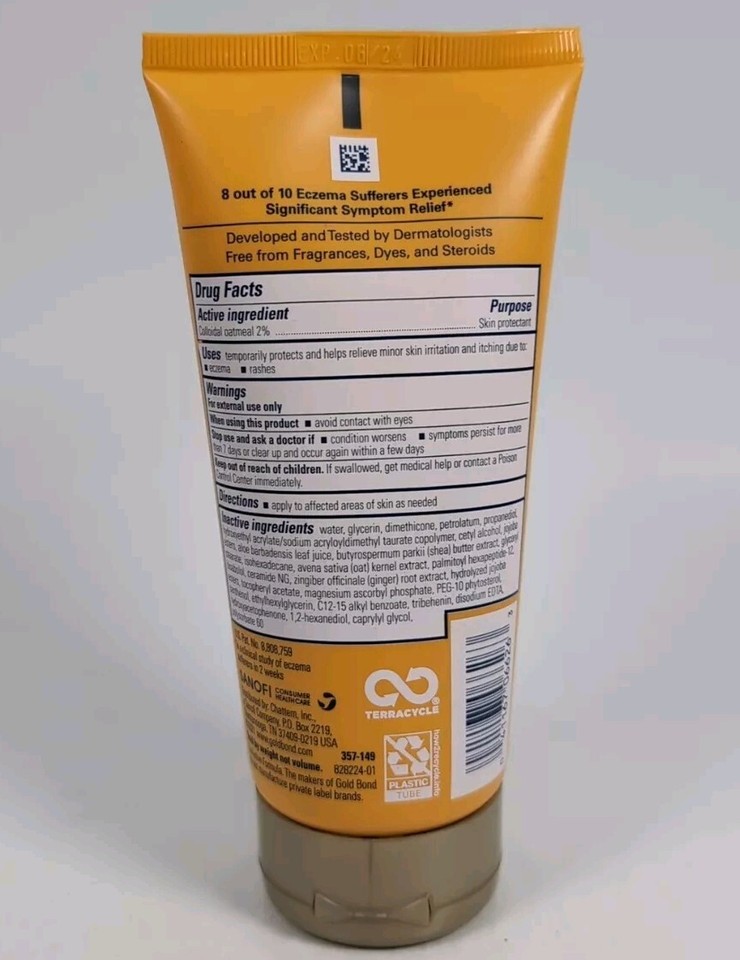 Gold Bond Eczema Relief Skin Protectant Cream Colloidal Oatmeal 5.5 oz ...