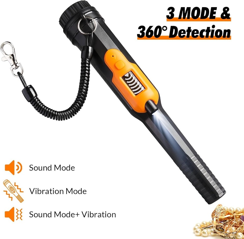 Metal Detector Pinpointer, Professional Waterproof Handheld Pin Pointer ...