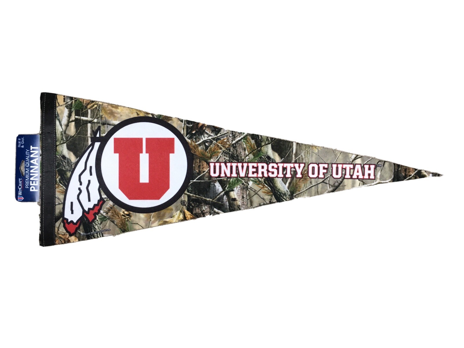 University of UTAH UTES Outdoors Camo Style Official NCAA Premium Felt ...