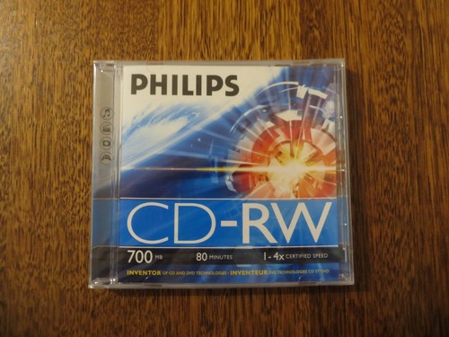 Philips CD-RW 700MB 80 Minutes 1 - 4x Certified Speed Brand New and ...