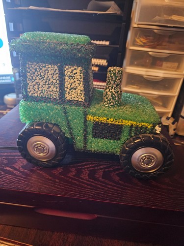 green Tractor Cab Night Light Soft Plastic Desk Lamp | eBay