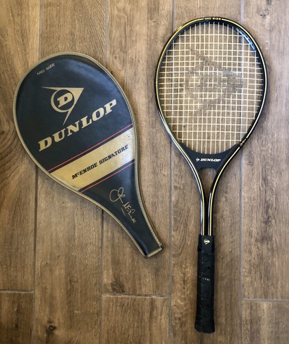 Dunlop McEnroe Signature Mid-Size Tennis Racquet w/ Cover L4 5/8 | eBay