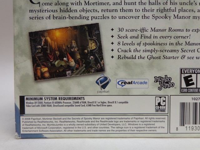 Mortimer Beckett and The Secrets of Spooky Manor Hidden Object PC Game ...