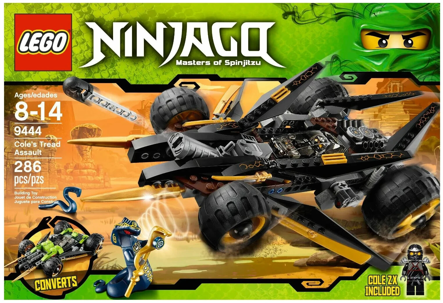 LEGO NINJAGO: Cole's Tread Assault (9444) for sale online | eBay