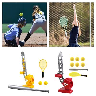 Automatic Baseball Pitching Machine Ball Launcher Outside Backyard Toys ...