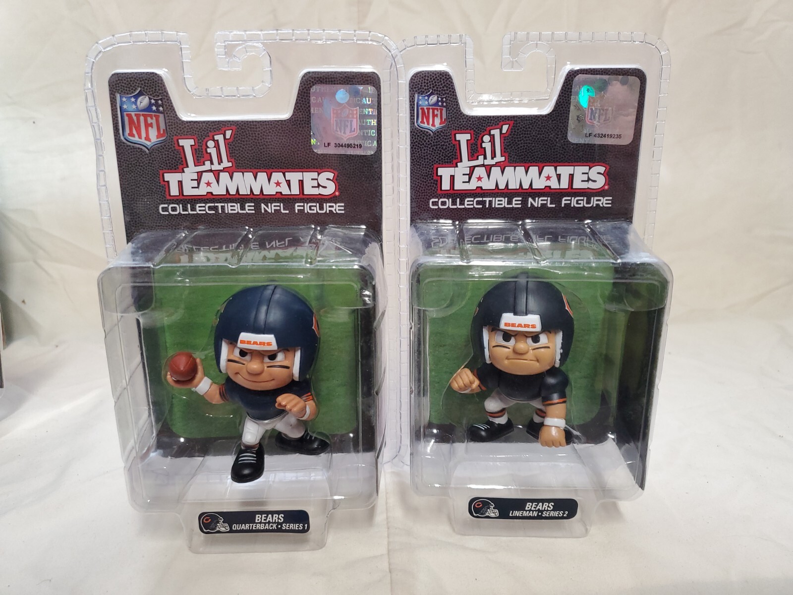 Chicago Bears Lil' Teammates Collectible Action Figure QB & Lineman ...