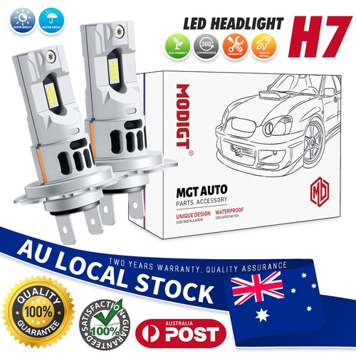 MODIGT 6000K LED Headlight Bulbs Globes H7 For Holden Captiva 5 i SUV ...