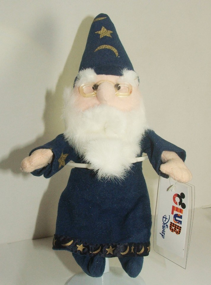 Club Disney Sword in the Stone Merlin 10" Bean Bag Plush New w Tags | eBay