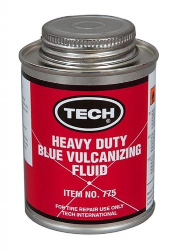 Tech Heavy Duty Blue Vulcanizing Cement Tyre Repair Fluid 235ml Tin ...