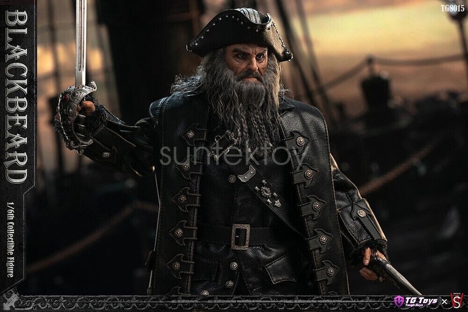 TGTOYS×SWTOYS TG8015 1/6 Scale Blackbeard Pirates Caribbean Action ...