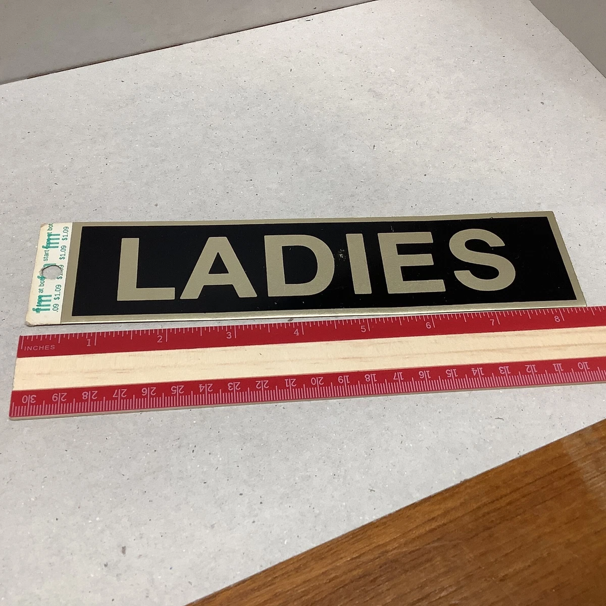 Vintage Ladies Room Sign