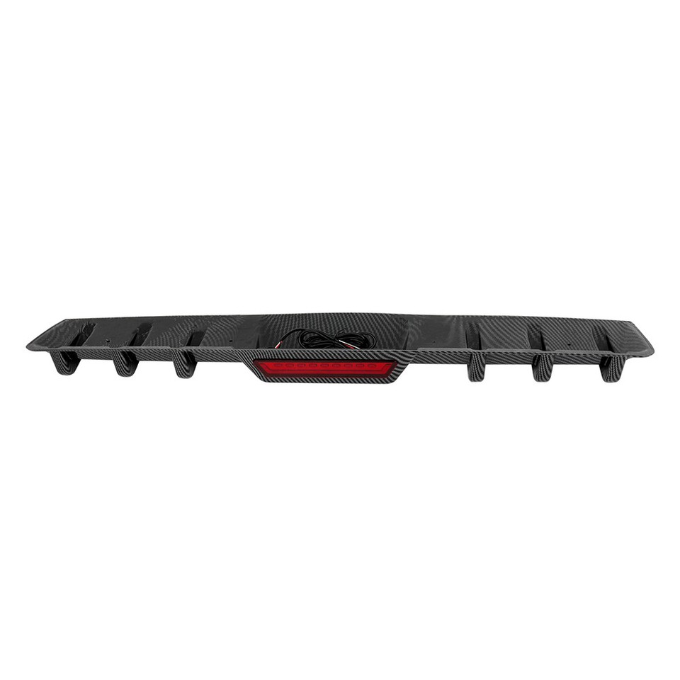 Carbon Fiber Lower Rear Bumper Diffuser Lip Spoiler Canard For Ford ...