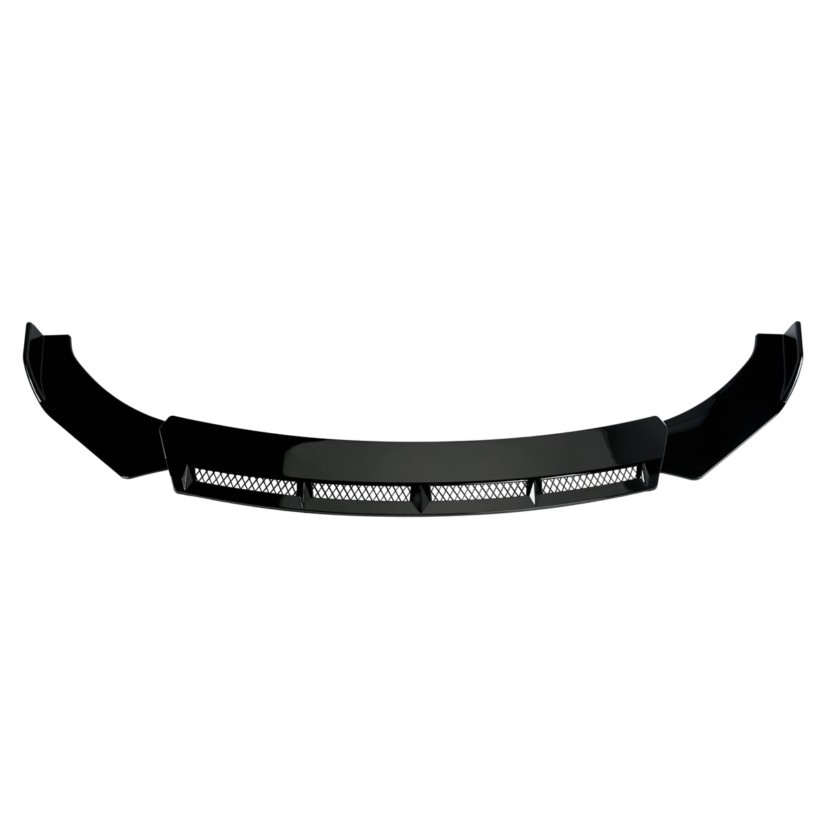 For VW for CC 2009-2017 Glossy Black Front Bumper Lip Spoiler Splitter ...