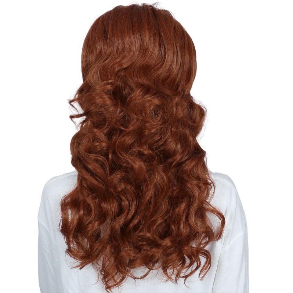 Long Vintage 50s 60s 70s 80s Brown Beehive Wig Retro Bouffant Updo ...