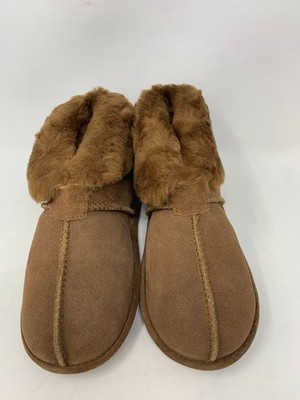 Woolworks Women's Sheep skin Bootie Slipper Indoor Sole Brown Size 8 | eBay