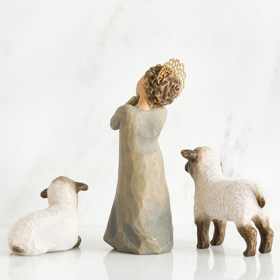 Willow Tree Little Shepherdess, Sculpted Hand-Painted Nativity Figures ...