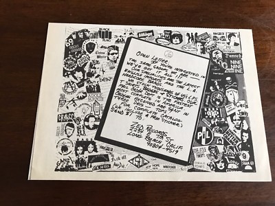1981 VINTAGE 8"X5.25" PRINT Ad FOR ZED RECORDS LONG BEACH, CA LA ...