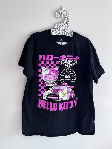 Hello Kitty Tokyo Speed womens black t-shirt L | eBay
