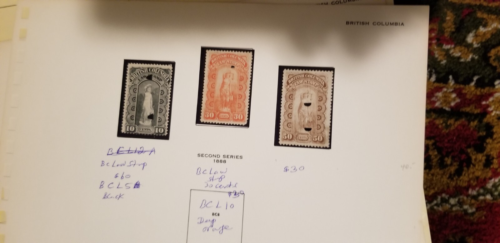 British Columbia Law Stamps Canada Old Rare Stamps Collection Rare. | eBay