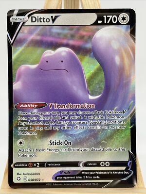 Ditto V - 50/72 - Ultra Rare Near Mint Shining Fates Singles | eBay