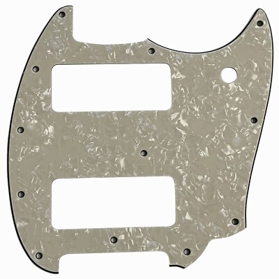Pickguard For Fender OffSet Series Mustang P90 Style Guitar 4-Ply-IVORY ...