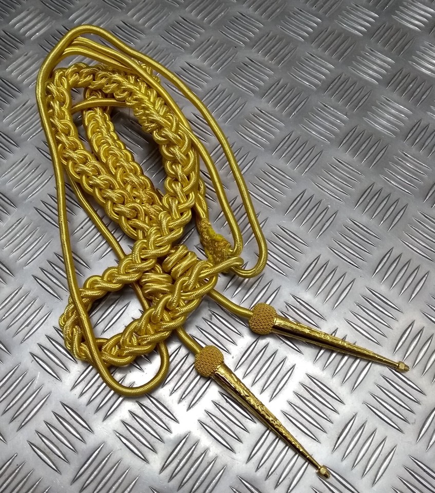 Bahrain Ceremonial Aiguillette Officers Lanyard Metallic Gold Insignia ...