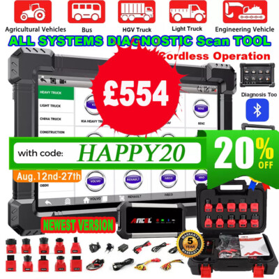 HGV Truck Full Systems Diagnostic Tool OBD2 Scanner Laptop for EURO ...