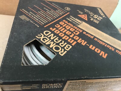 25 ft. 14/2 AWG Indoor Solid Romex NM-B with ground 600V NEW ...