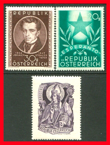 Austria Postage Stamps Scott 560 & 563-564, MH & MLH Selection!! A798 ...