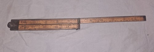 Vintage STANLEY RULE & LEVEL CO No. 62 Folding 24" Brass & Boxwood ...