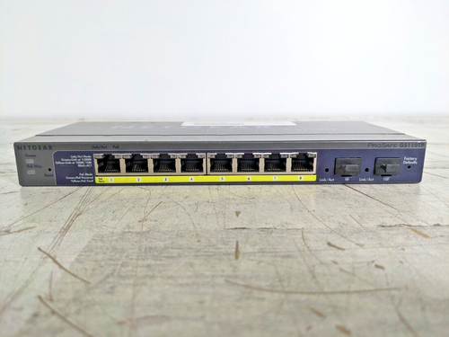 NETGEAR GS110TP PROSAFE 8 PORT GIGABIT SMART SWITCH W/ POE AND FIBER ...
