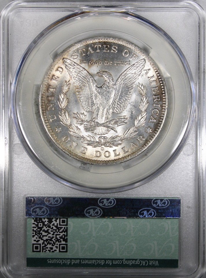 1883-O Morgan Dollar CAC MS63 Lightly Toned Coin Flashy Luster | eBay