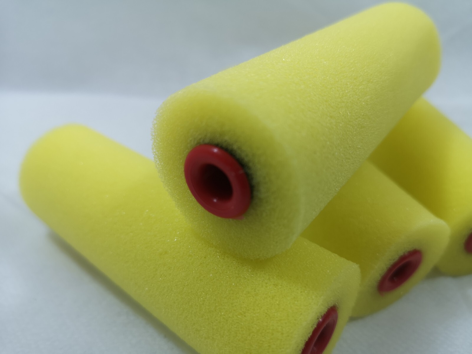 12 Pk Mini FOAM PAINT ROLLER SLEEVES PAINTING DECORATING SPONGE ROLLERS ...