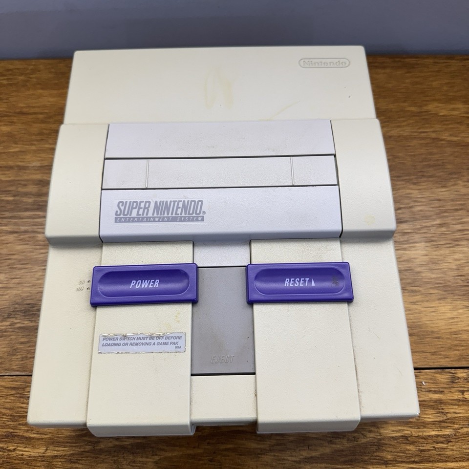 Super Nintendo System SNES SNS-001 Console Powers On/Untested | eBay
