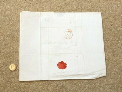 1838 GB Free Post X Below Entire Receipt to Wood Bart Gloucester from ...