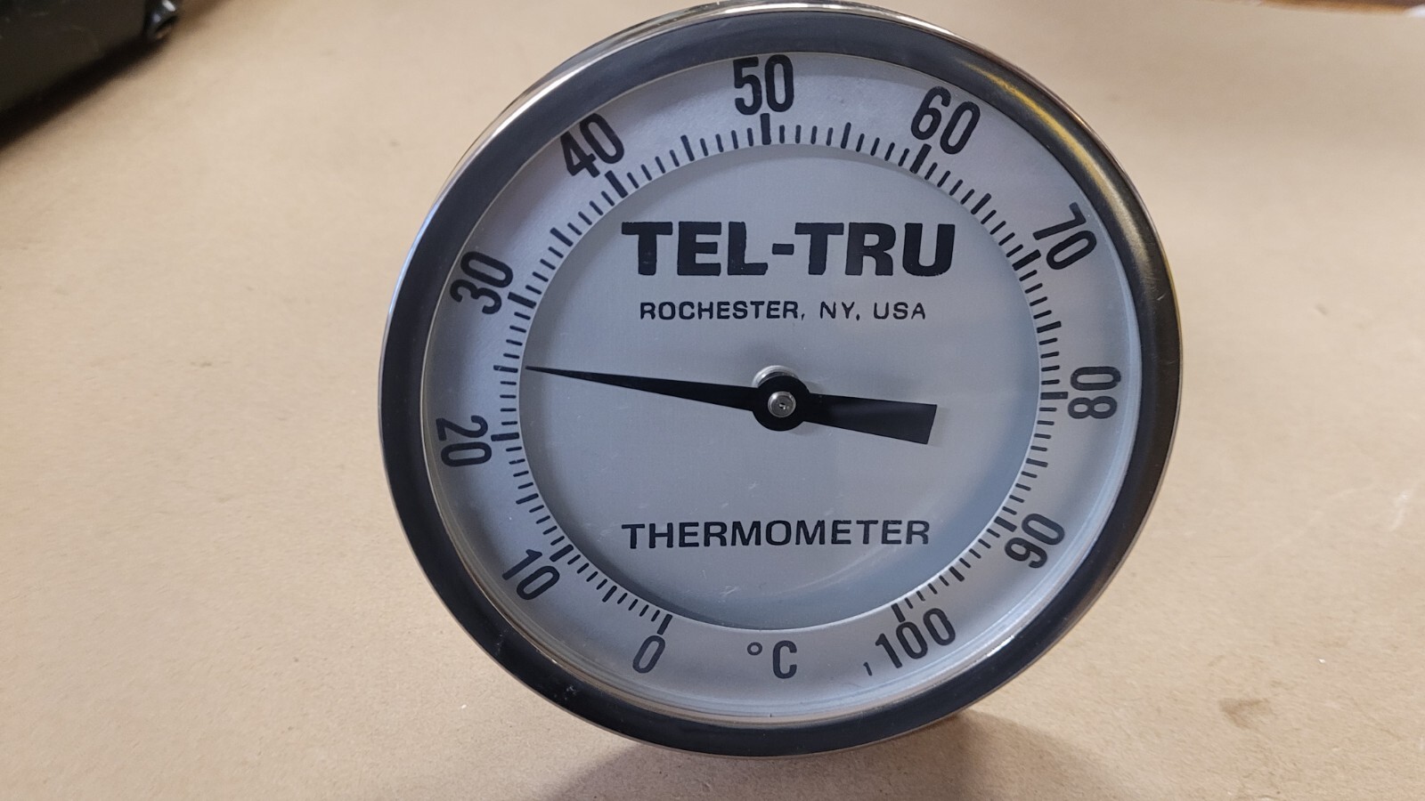 Tel-Tru 38100676 GT 500R Thermometer 0-100° C 1/2" Npt 5" OD Face | eBay