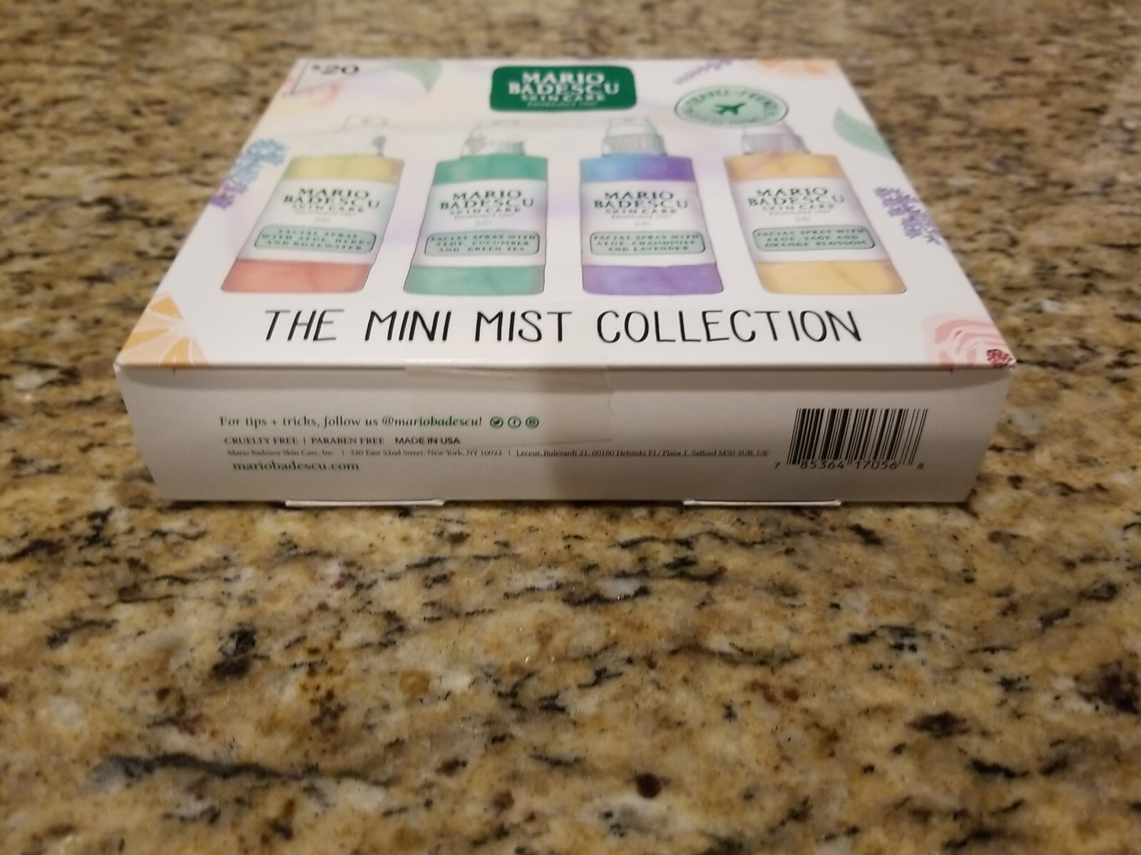 Mario Badescu Skincare The Mini Mist Collection Facial Spray Set of 4 ...