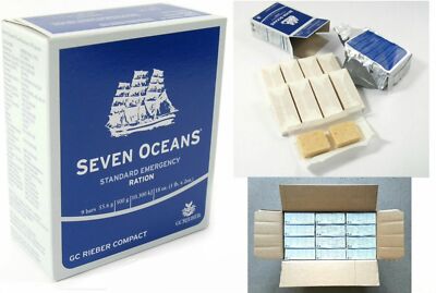 x24 500g SEVEN OCEANS Emergency Food Ration Meal HALAL VEGAN Survival ...