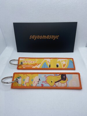 Cute Dragonite Flying Dragon Type Pokemon Anime Key Jet Tag Keychain ...