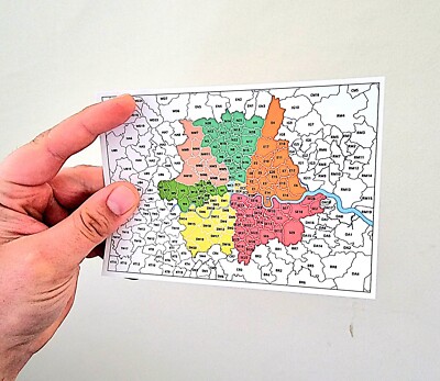 A-Z London District Postcode Map Atlas (A6 Size) London Borough Map ...